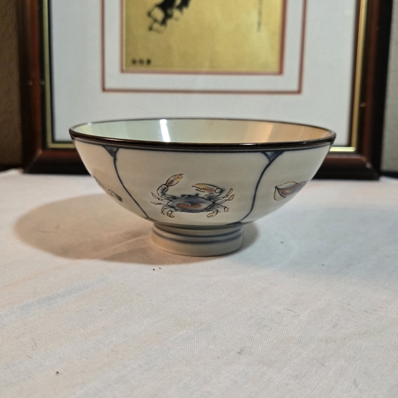 Source Unknown | Art | Vintage Sea Creatures Finger Bowl Marked | Poshmark
